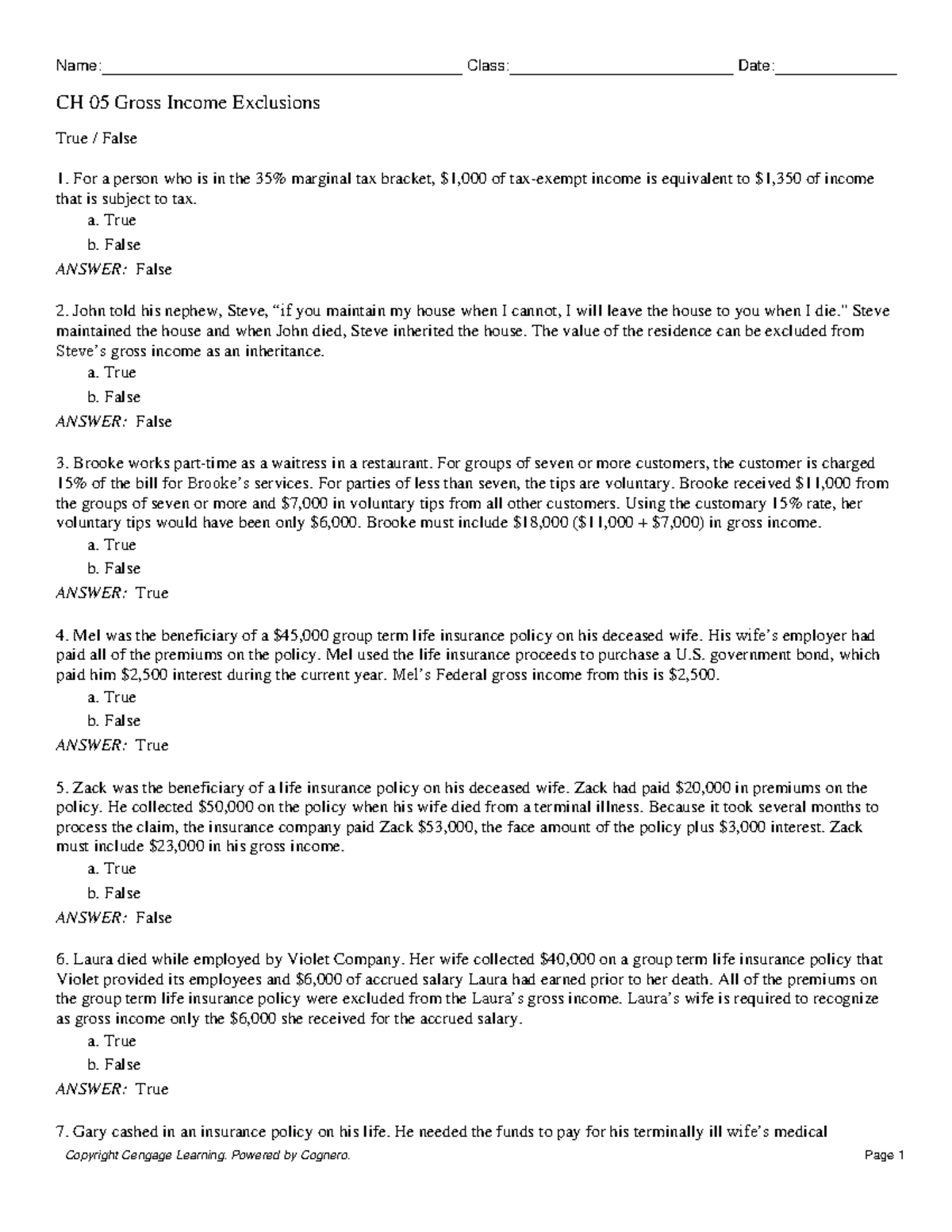 CH 05 Gross Income Exclusions - CH 05 Gross Income Exclusions True ...