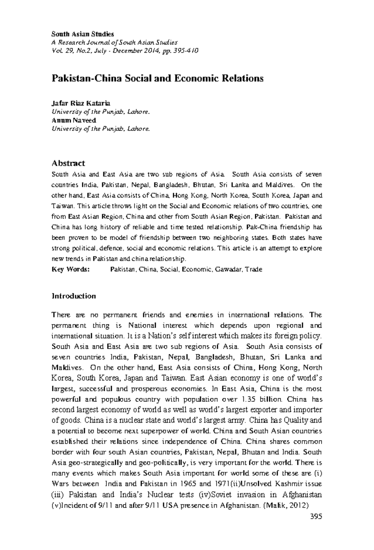 3 - Lecture notes 1-3 - South Asian Studies A Research Journal of South ...