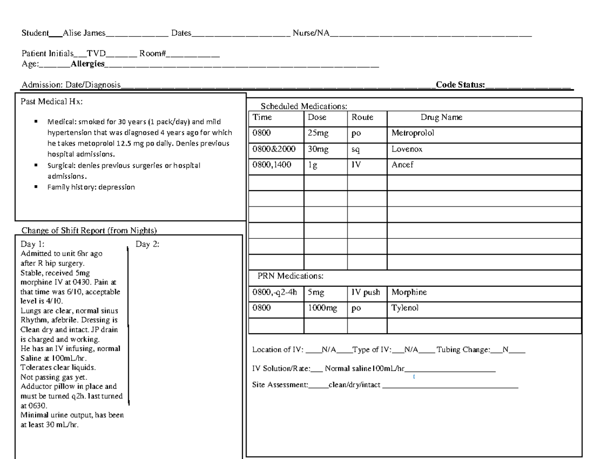 Kardex prep sheet 4 pager S 13(1) - Student Alise James ...
