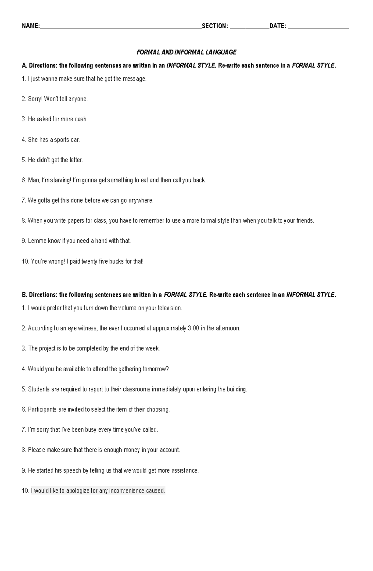 ESP ACT1 - Information - NAME:_____________________________________________________SECTION ...