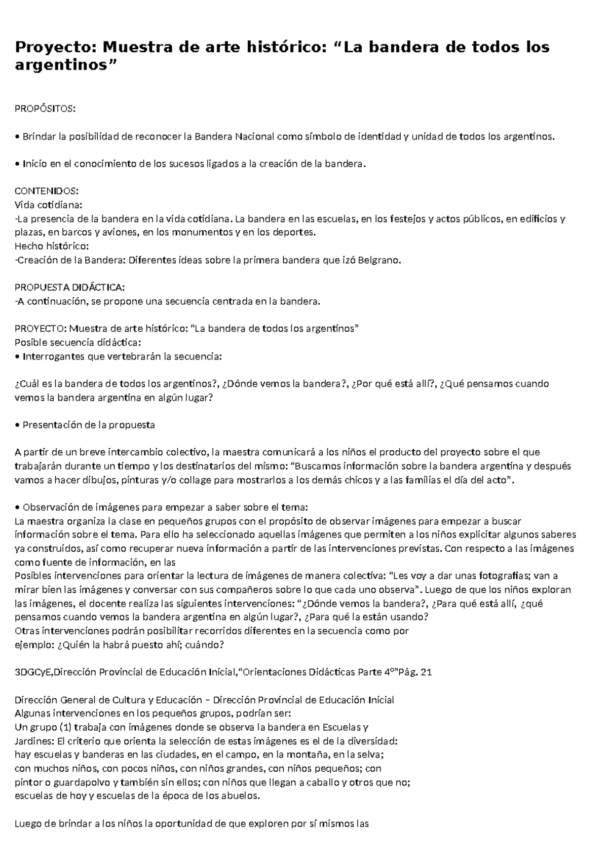 Proyecto bandera - Proyecto: Muestra de arte histórico: “La bandera de ...