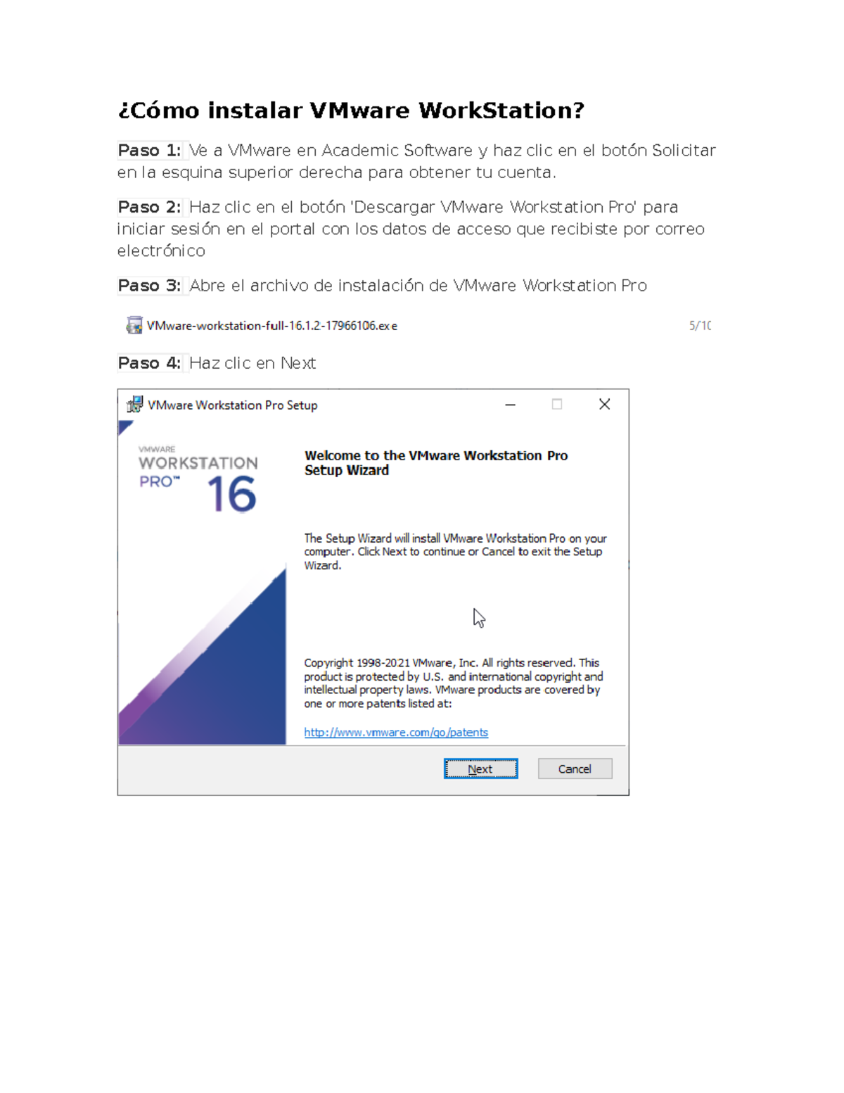Cómo instalar VMware Work Station - ¿Cómo instalar VMware WorkStation? Paso 1: Ve a VMware en ...