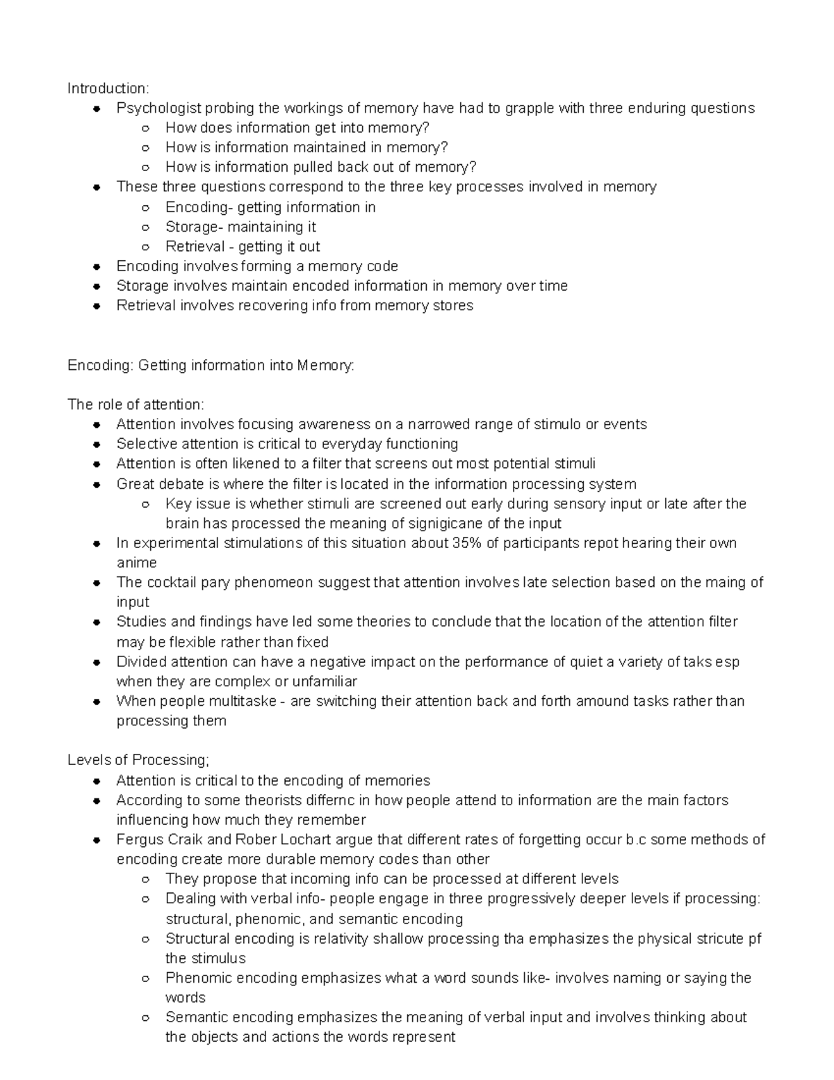 Chapter 7- Human Memory - Introduction: Psychologist probing the ...