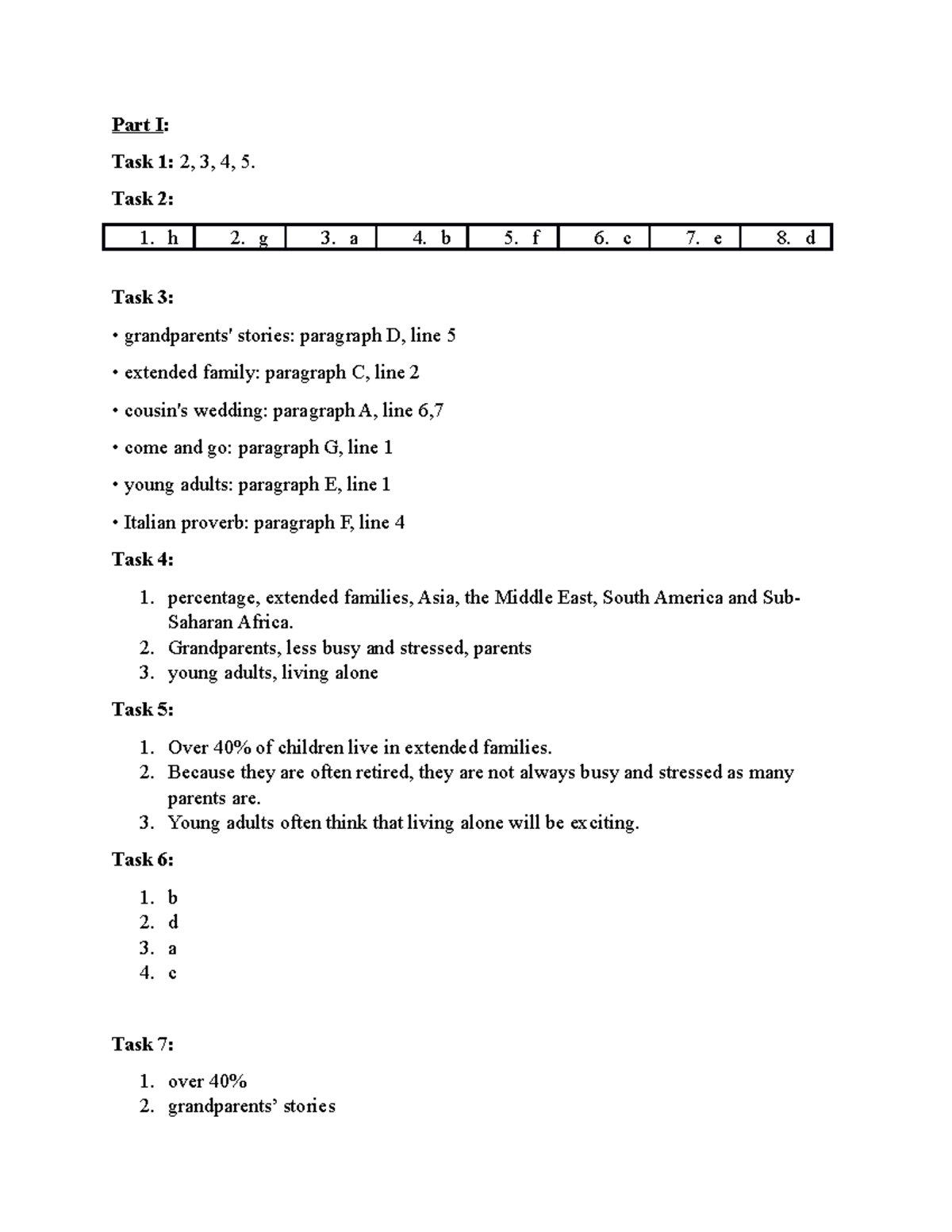 Read-week-1 - Practice Ielts Reading - Part I: Task 1: 2, 3, 4, 5. Task ...