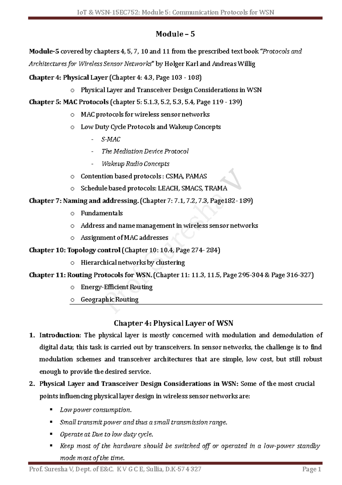 431795120-Io T-WSN-Module-4 an 5 - Module – 5 Module-5 covered by ...