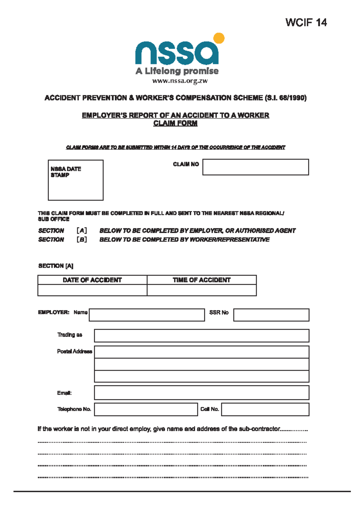 WCIF14 nsaa document - Accountancy - nssa.org Cell No. Normal working hours - Studocu