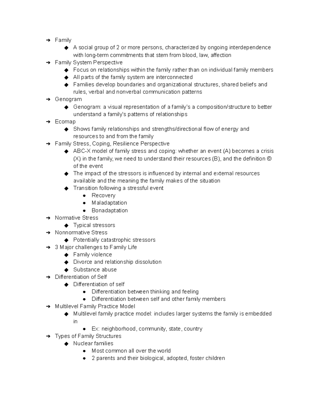 Human Behavior Exam 4 - study guide for exam 4 - Family A social group ...