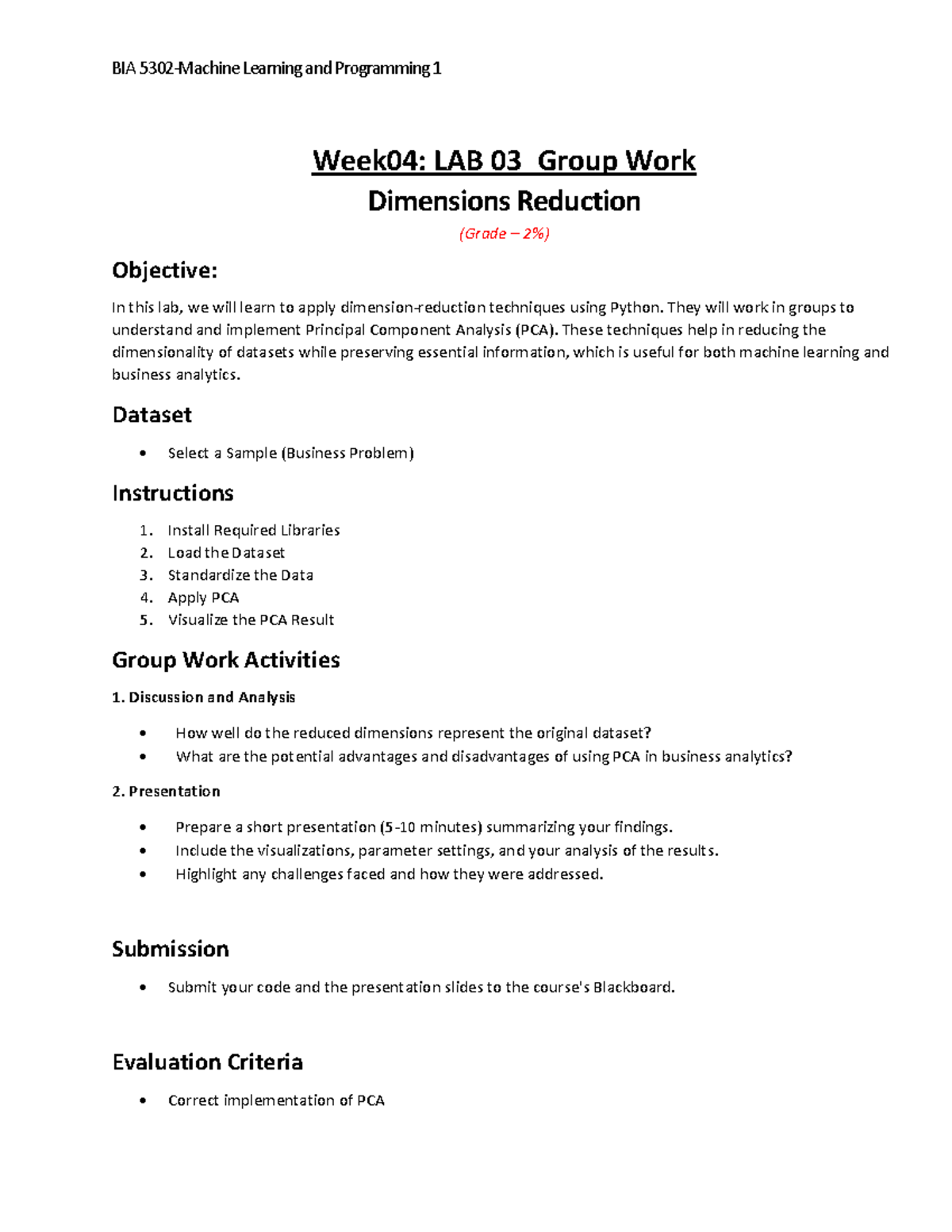 LAB 03 Week04 - bfnnb - BIA 5302-Machine Learning and Programming 1 ...