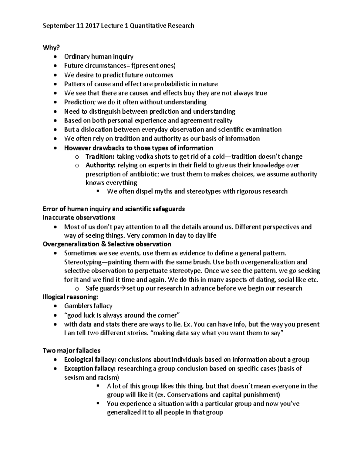 Lecture 1 September 11 Quantitative Warning Tt Undefined Function