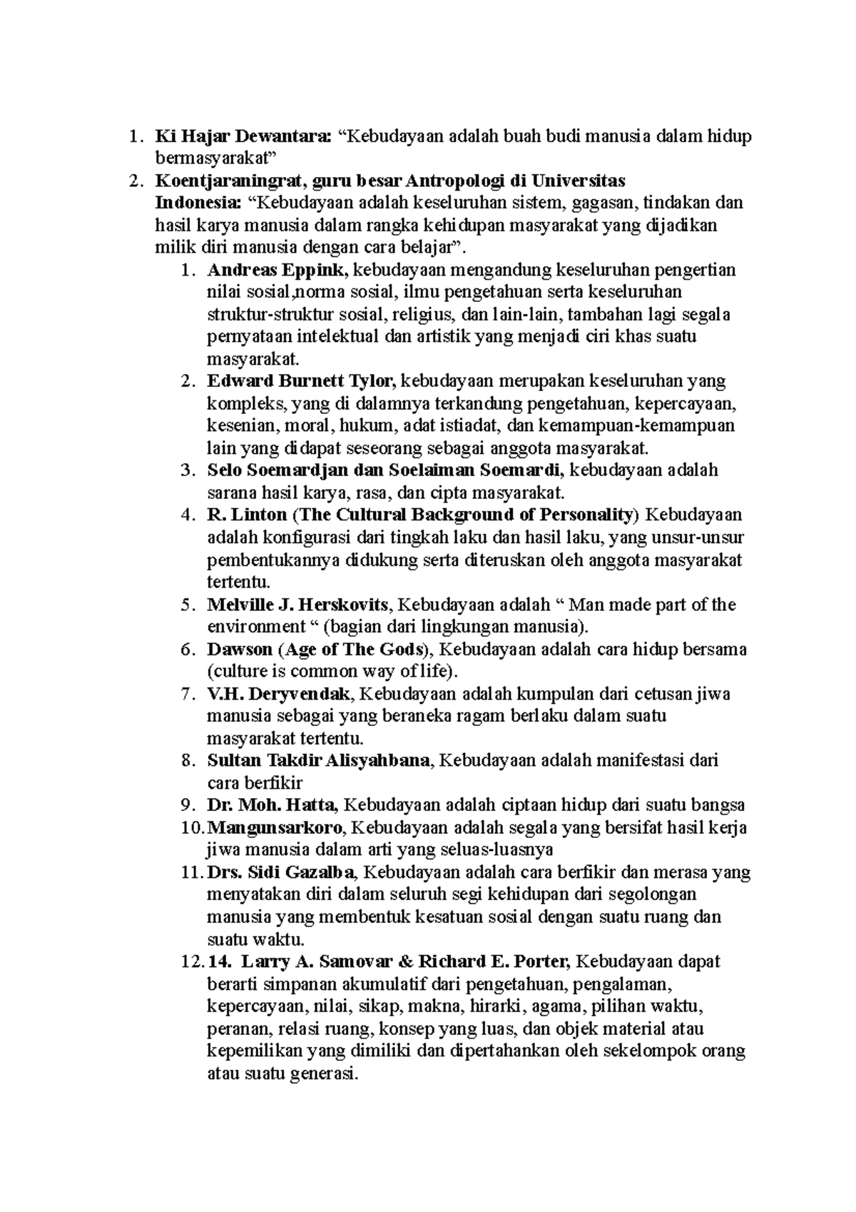 Definisi Kebudayaan - Materi Pembahasan - Ki Hajar Dewantara ...