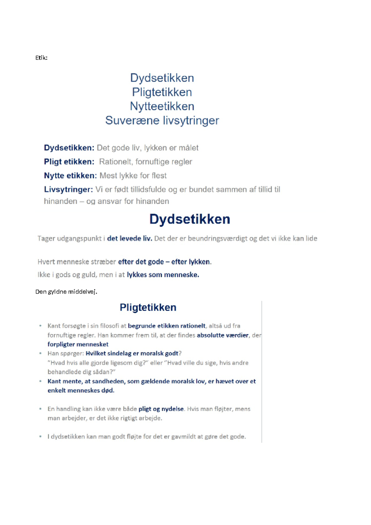 Noter kommunikation - Kommunikation Og Organisation - Etik: Den gyldne ...