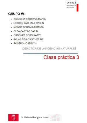 Tarea 4 Grupo 6 - DIDÁCTICA DE LAS CIENCIAS SOCIALES Tarea Práctica 4 Tema: Métodos, estrategias ...