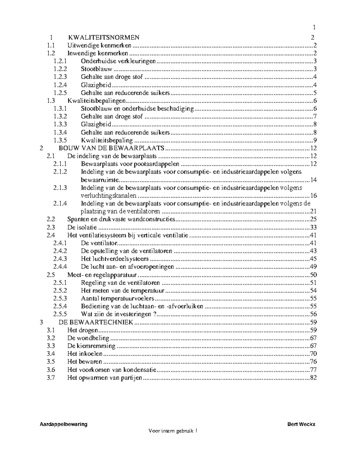 Cursus AA-bewaring 2021 - Aardappelbewaring Bert Weckx - 1 ...