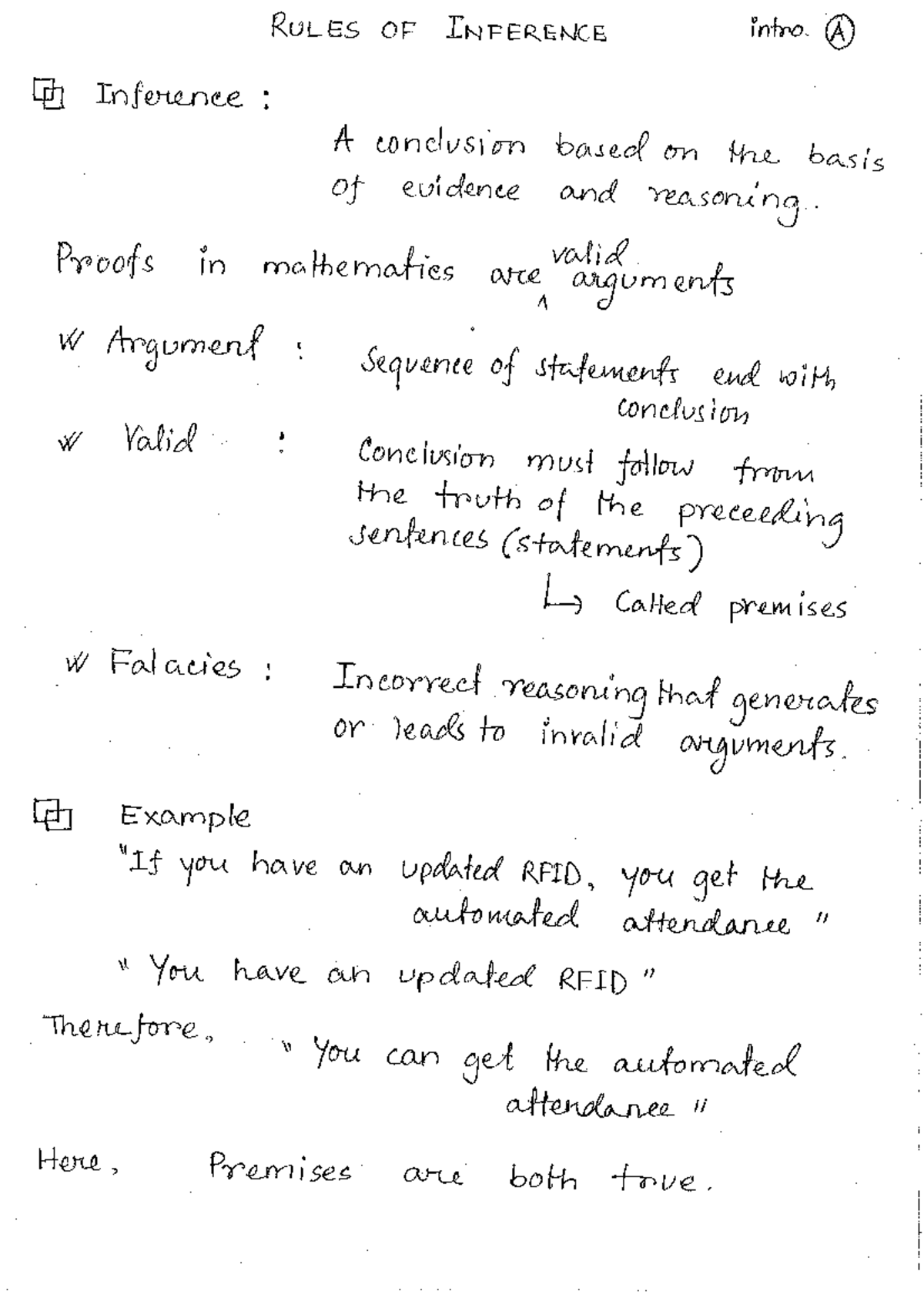 CSE 173 RULE OF Inference FALL 2018 - Discrete Mathematics - Studocu