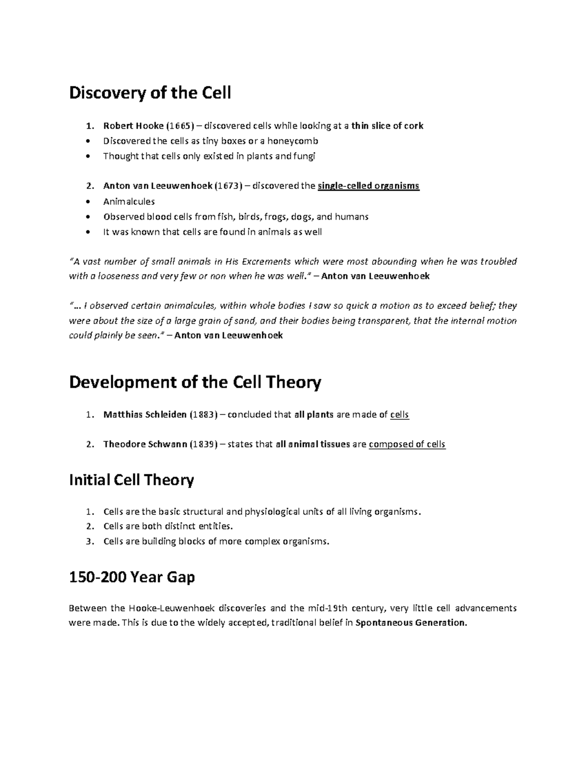 Prokaryotic and Eukaryotic Cells - Discovery of the Cell 1. Robert ...