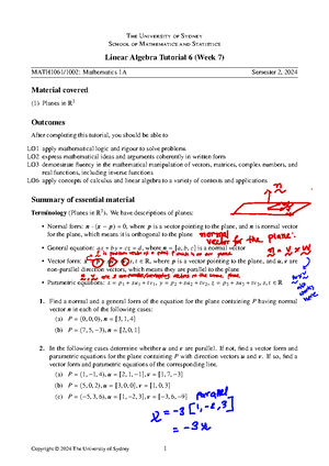MATH1061 2024 S2 Assignment 1 answers - Math 06! Assignment I Perry Lis ...