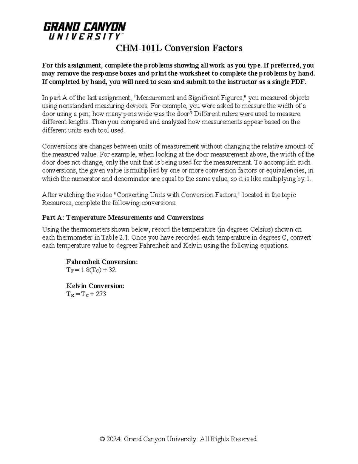 Conversion Factor Study Document for Converting Liters, Milliliters ...