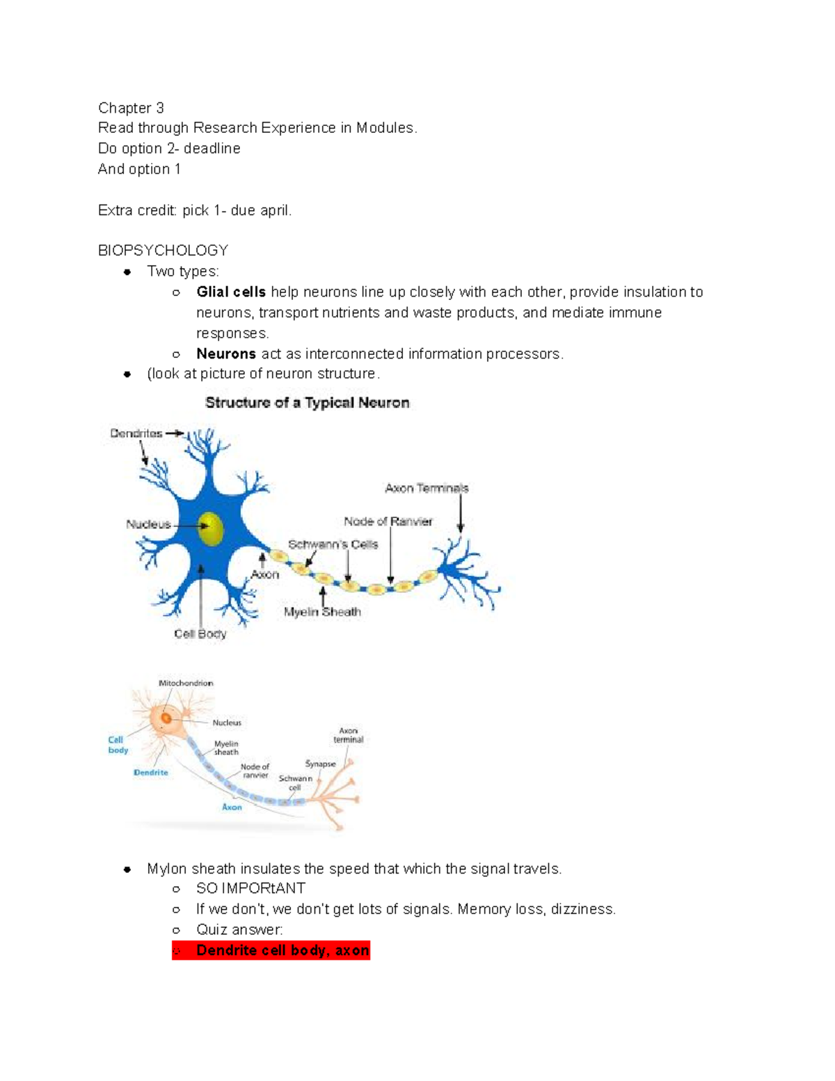 Psychology Class Notes: ALL - Chapter 3 Read through Research ...