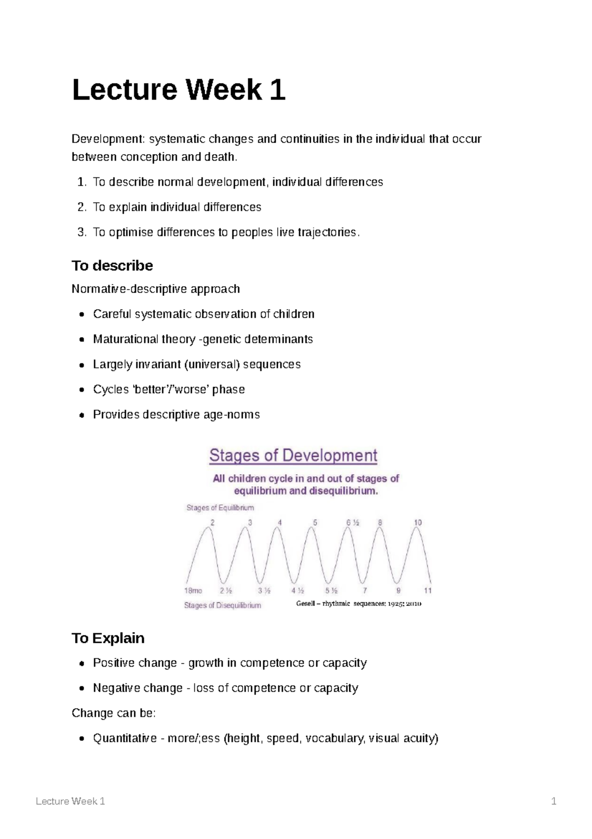 Lecture Week 1 - development structures - Lecture Week 1 Development ...