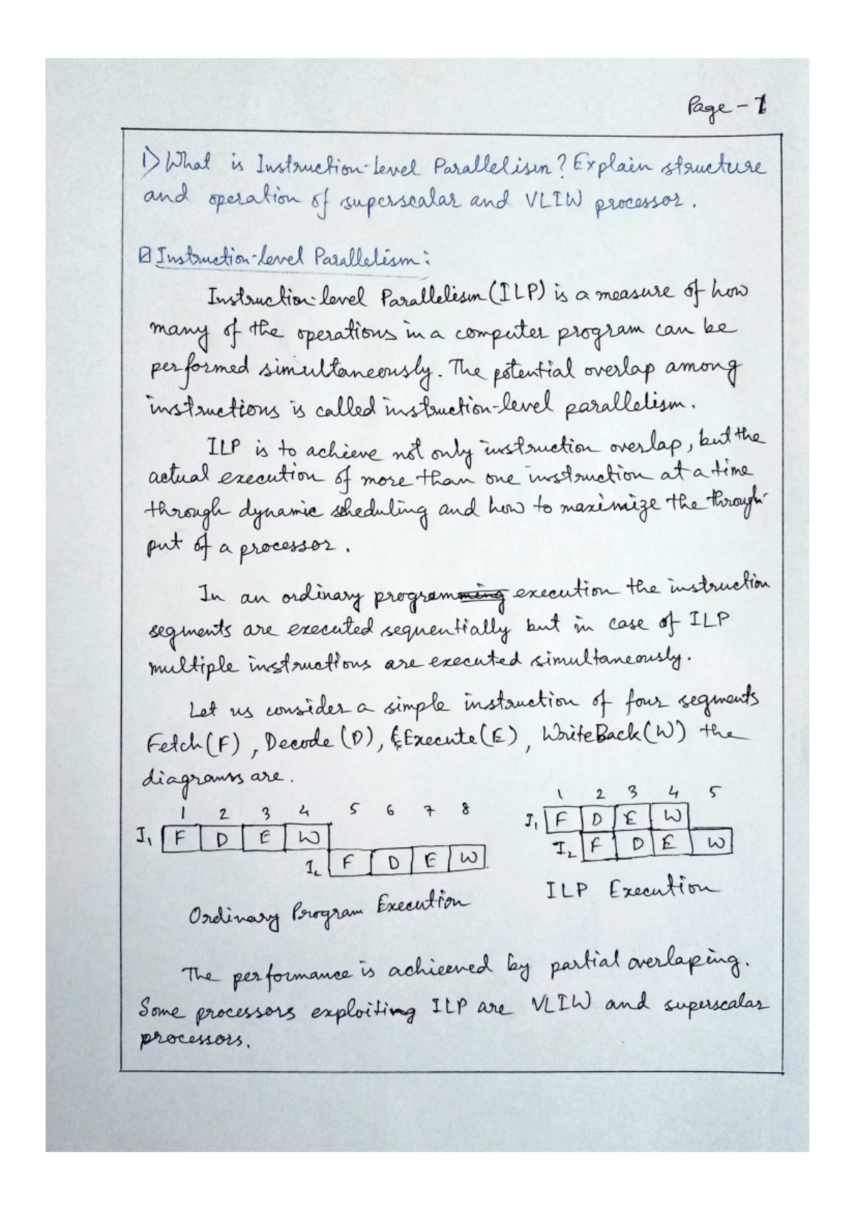 PCC-CS402-CA2-Computer Architecture - l u lelbuekia bvel Pasalleliun? Explaim dtrunus amdamd ...