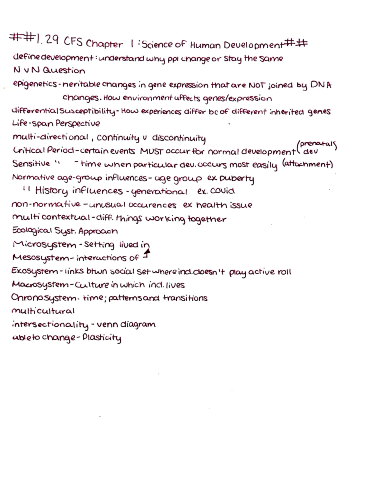 1.29 Chapter 1 Science of Human Development - ##1 CFS Chapter 1 ...