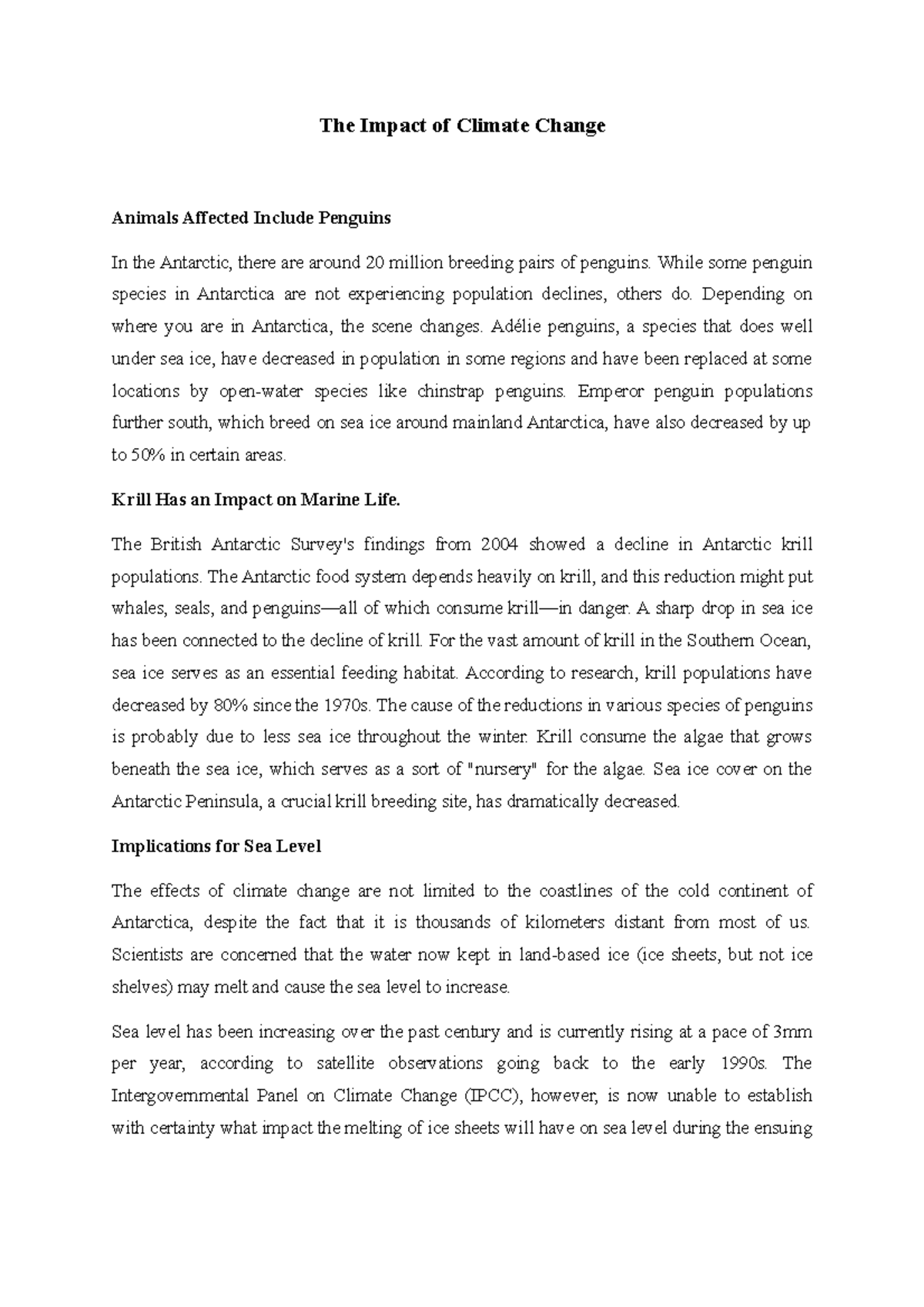 Dokumen 4 1 - the example of resume task. - The Impact of Climate ...