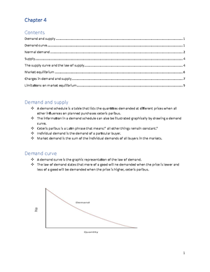 Chapter 1 - Summary Quantitative Methids - Contents Concept of the time ...