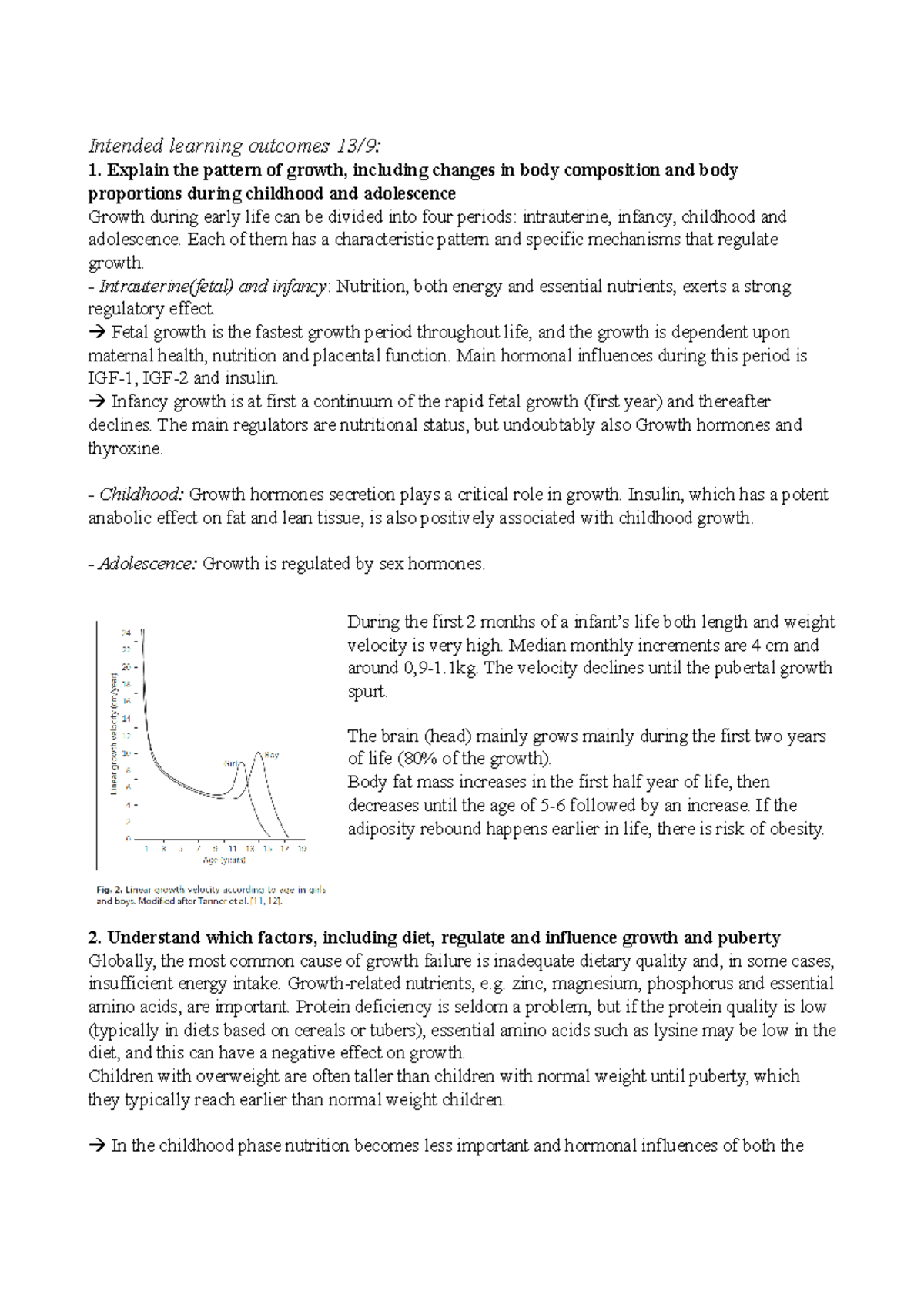 Intended learning outcomes notes - Intended learning outcomes 13/9: 1 ...