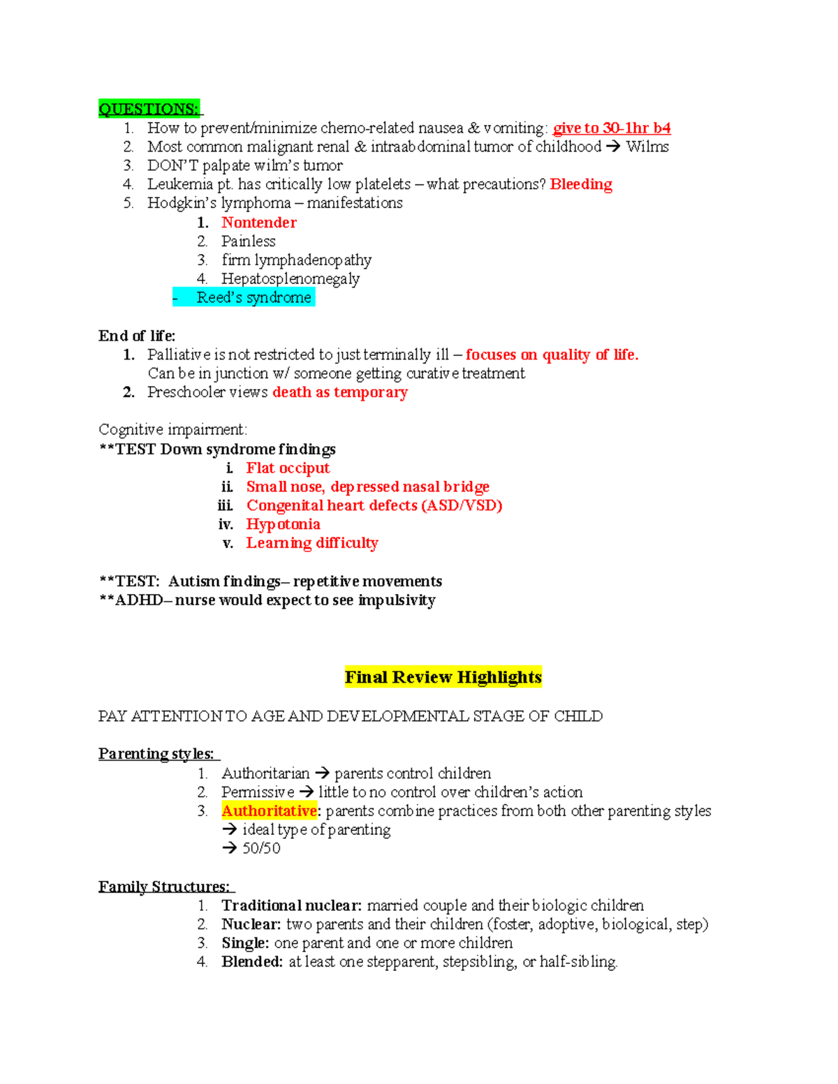 final-review-307-questions-how-to-prevent-minimize-chemo-related