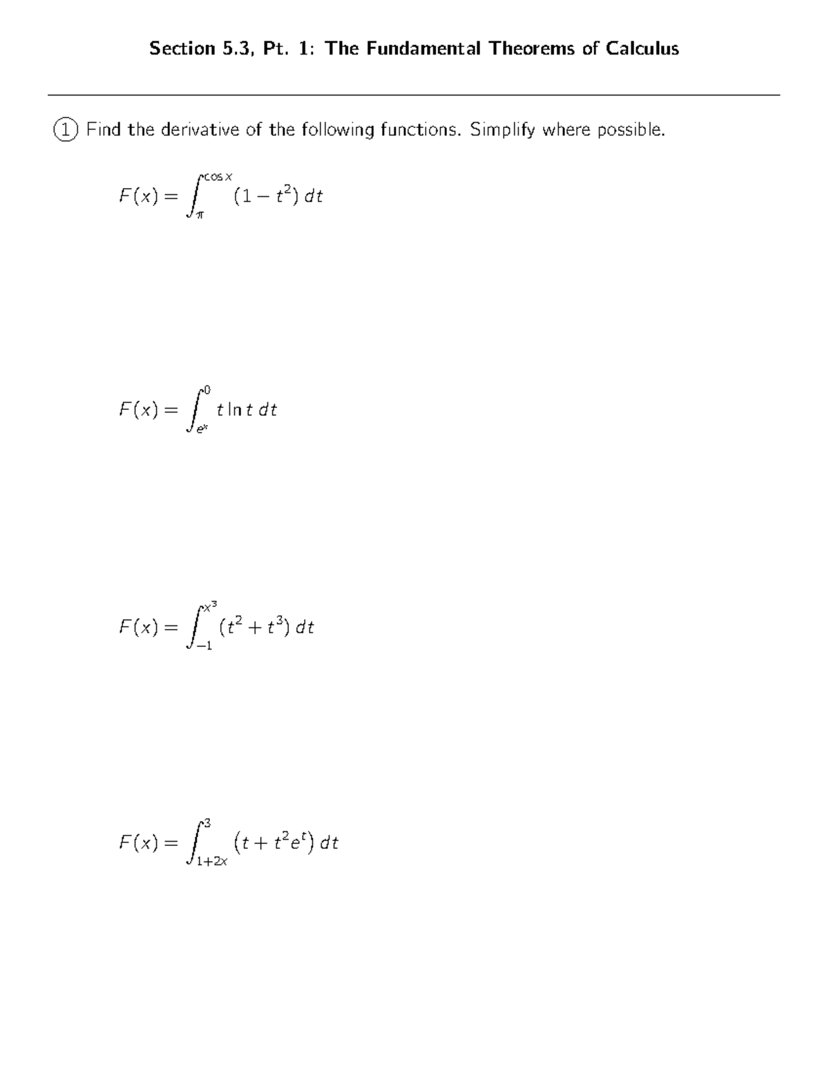 Sec 5.3 part 1LA - Sec 5.3 part 1LA - Section 5, Pt. 1: The Fundamental ...