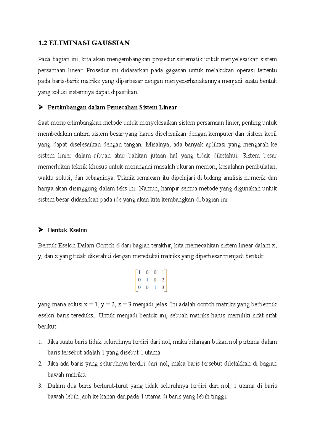 Elementary Linear Algebra versi Indonesia - 1 ELIMINASI GAUSSIAN Pada ...