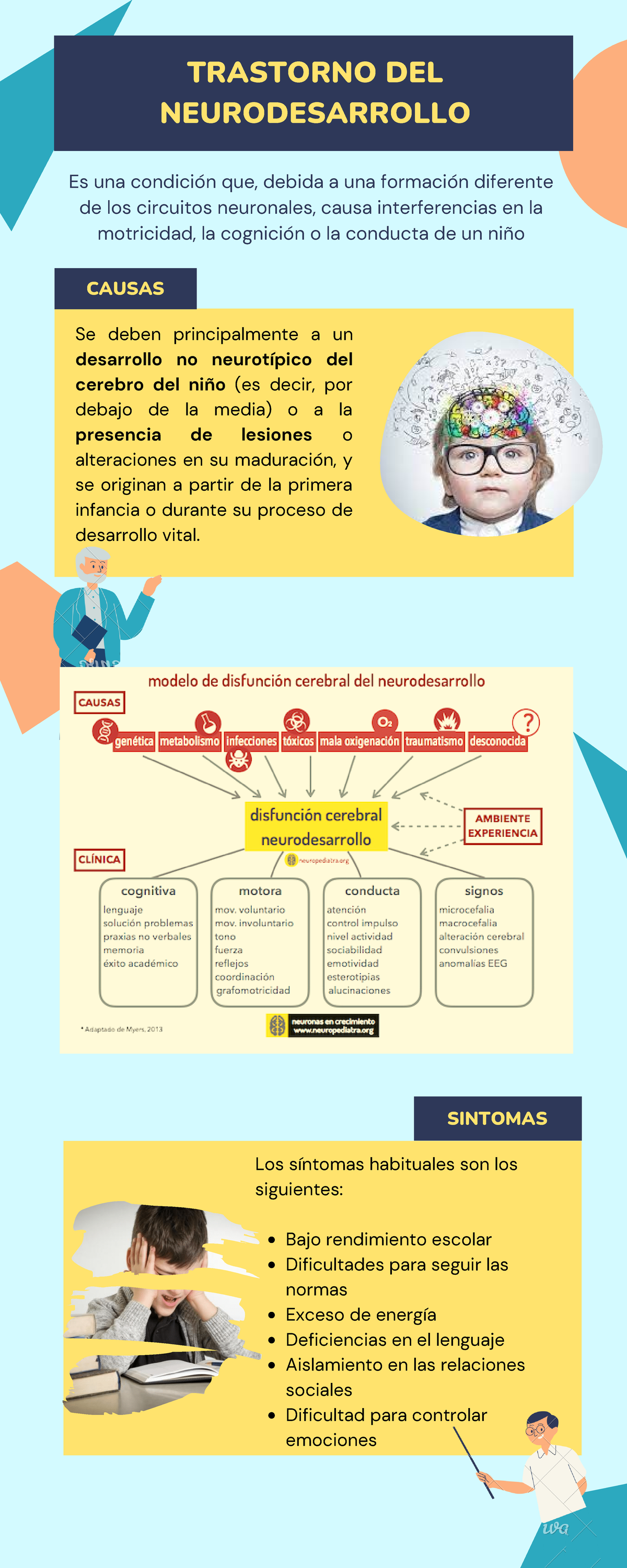 Trastorno del neurodesarrollo - CAUSAS TRASTORNO DEL NEURODESARROLLO SINTOMAS Se deben - Studocu