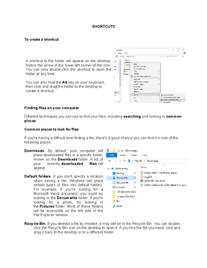 Saving and Sharing Documents - These options work in similar ways, with ...