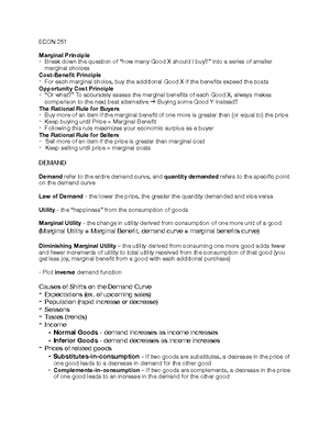 Practice Exam 1 Key 1 - ECON 251 - Purdue - Studocu