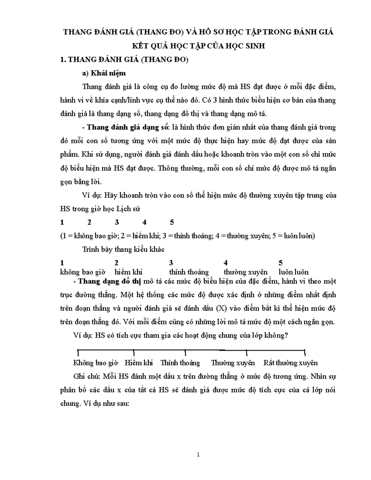Thiet ke va su dung thang do va ho so hoc tap trong danh gia ket qua hoc tap cua hs - THANG ĐÁNH ...