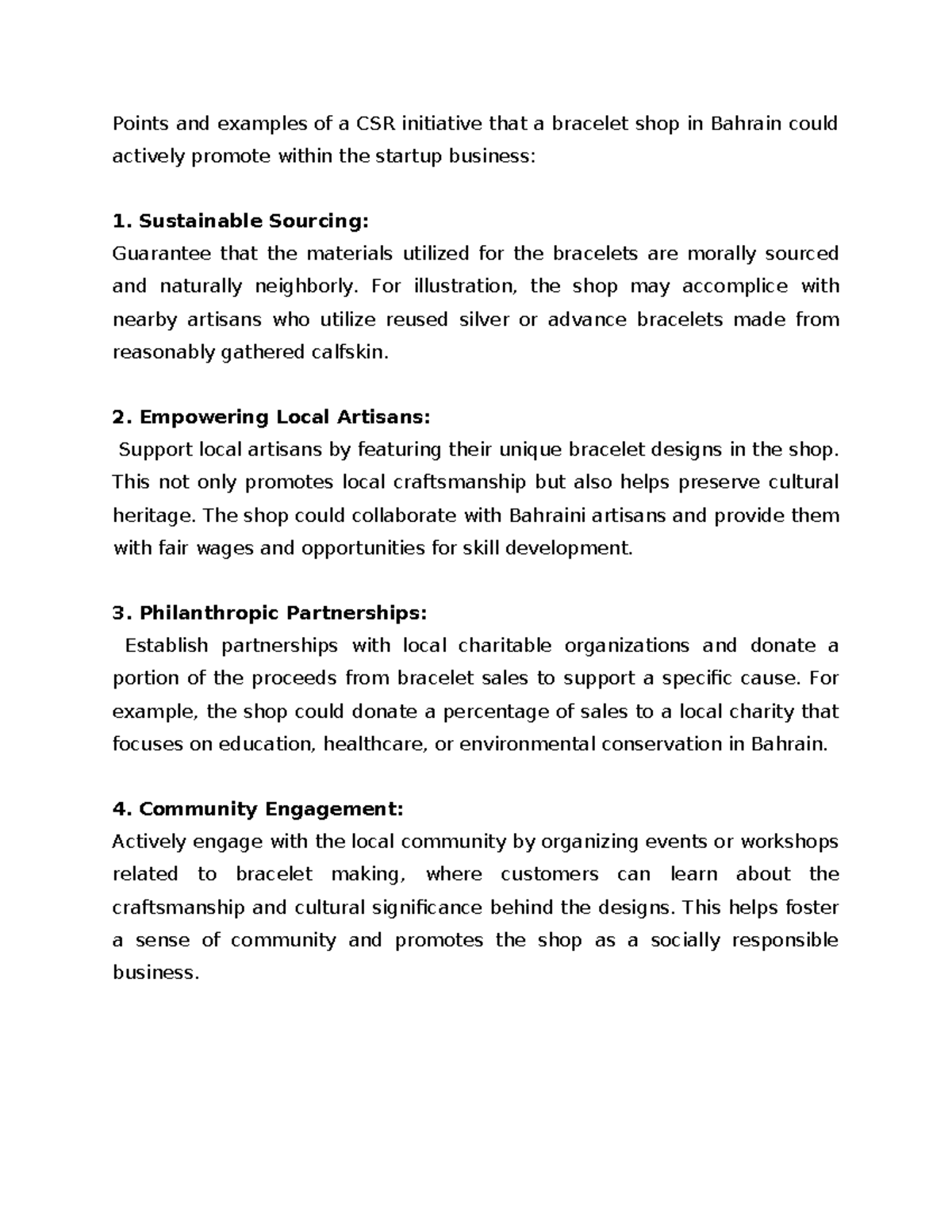 Csr - Social community summary - Points and examples of a CSR ...