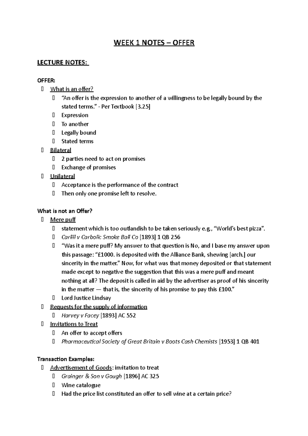 EXAM Notes - LLB202 - QUT - Studocu