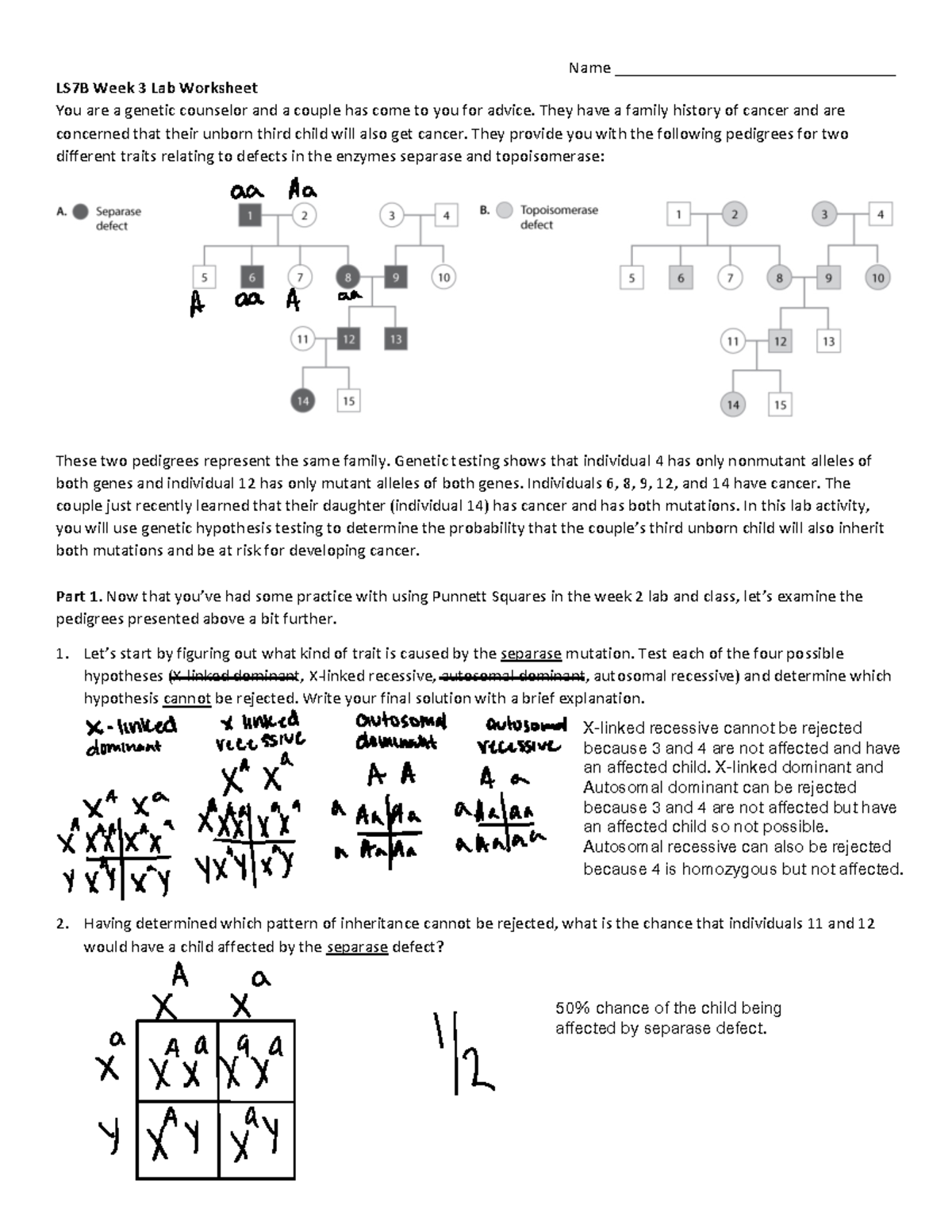 Lab 3 Worksheet - Lab 3 with answers - Name ...