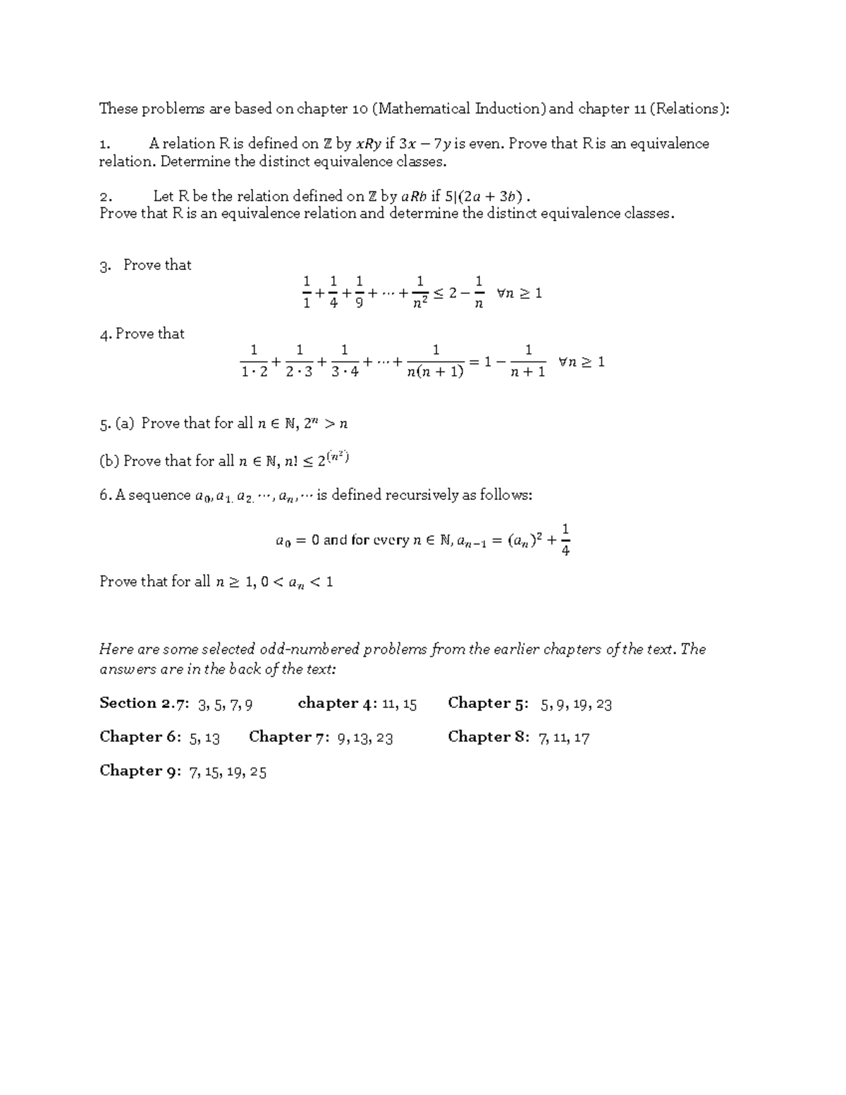 Math 200 practice Final Problems - These problems are based on chapter ...