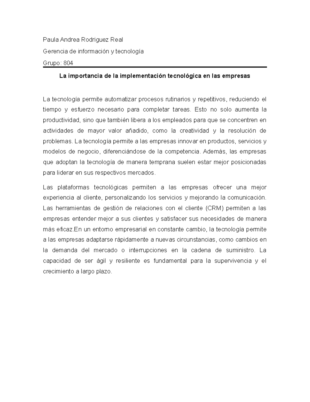 Monica Alejandra Cubides Castro - Paula Andrea Rodriguez Real Gerencia ...