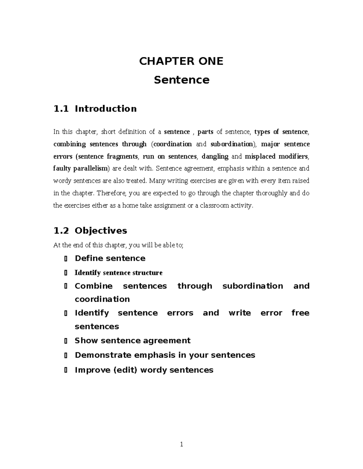 393219413 Basic Writing Skill Textbook 1 Copy - CHAPTER ONE Sentence 1 ...