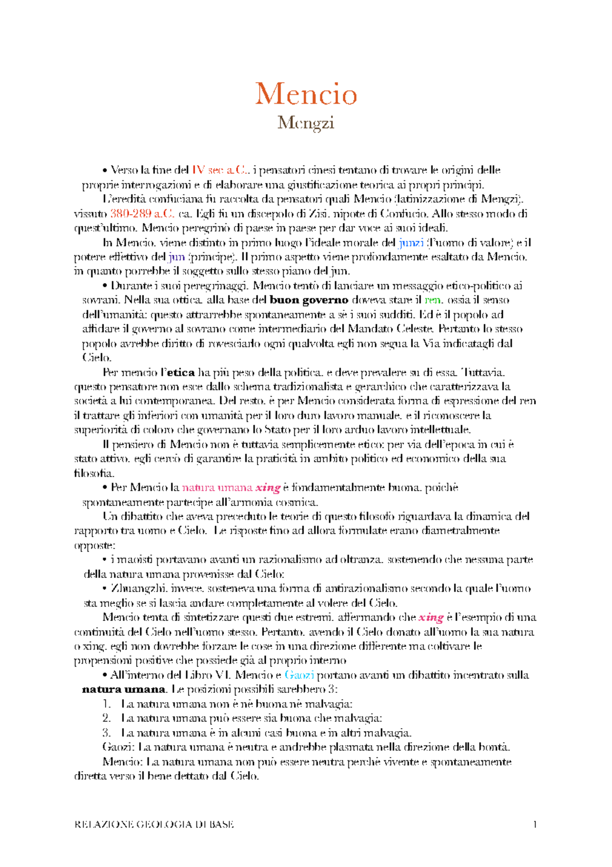 Mengzi - appunti su Mencio - Mencio Mengzi Verso la fine del IV sec a ...