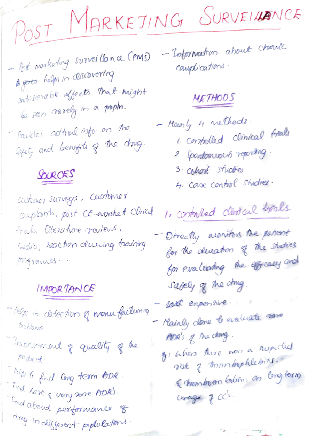 PMS - This document is about post marketing surveillance. - PosT ...