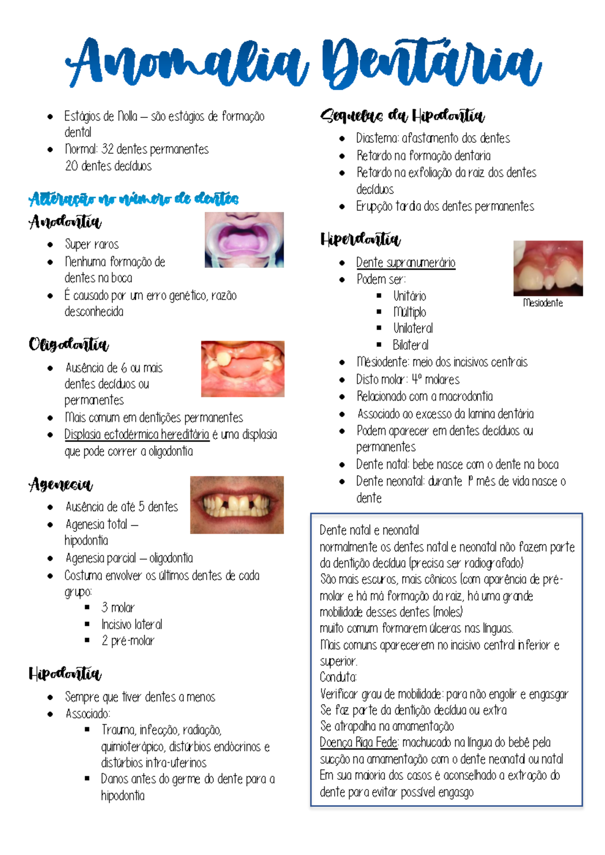 Anomalia Dentária - Mesiodente Estágios de Nolla – são estágios de ...