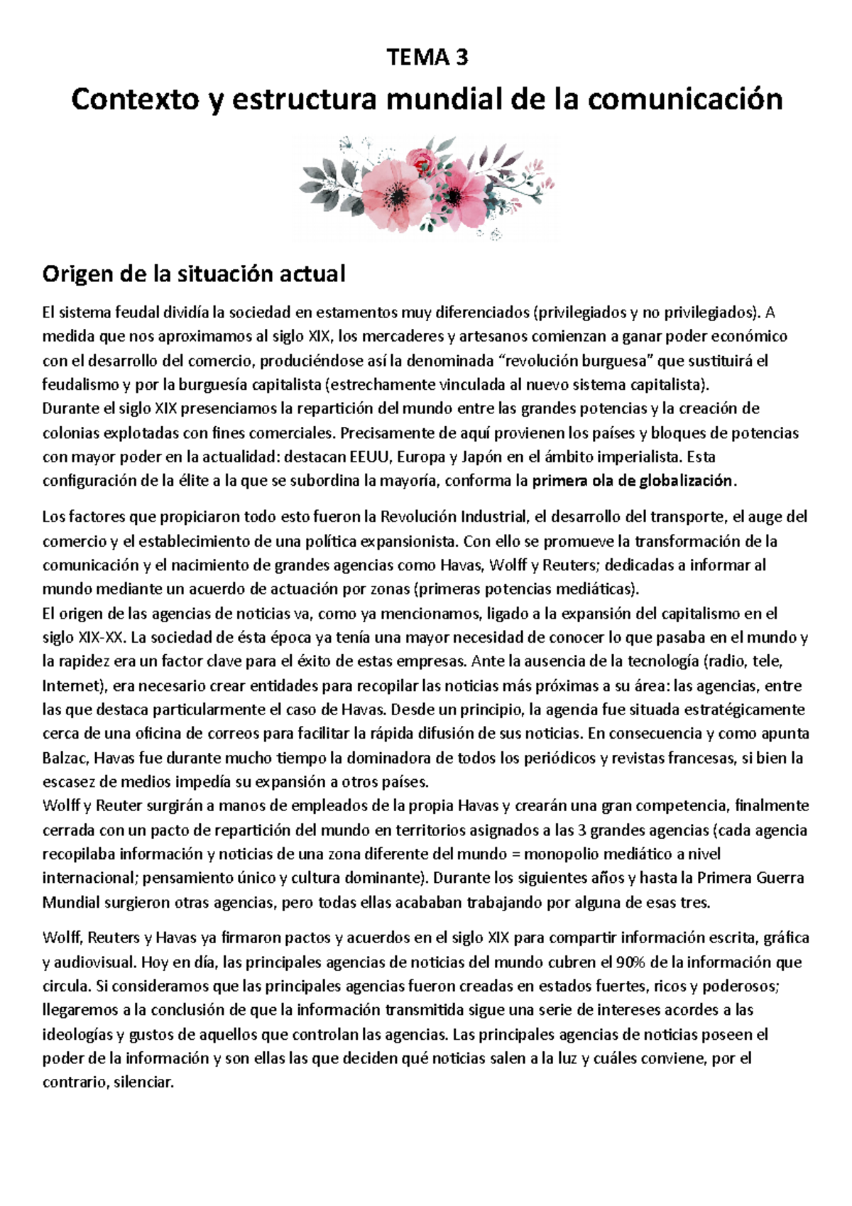 Tema 3 contexto y estructura mundial de la comunicación - TEMA 3 Contexto y estructura mundial ...