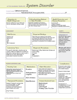 Myocardial Infarction (MI) System Disorder - ACTIVE LEARNING TEMPLATES ...