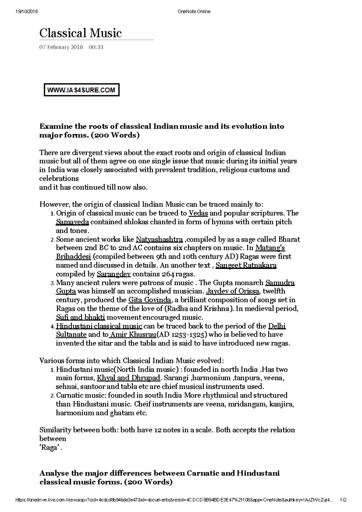 Classical Music geography lec notes for music Classical - 19/10/2016 ...