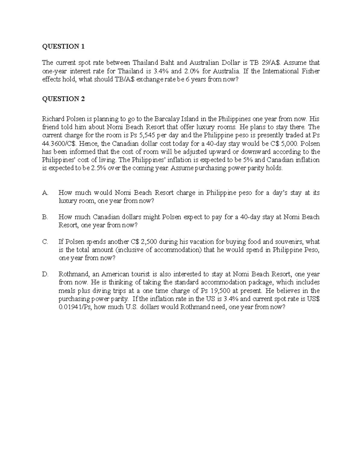 Exercise Topic 4 - It will be useful as an advance study materials ...