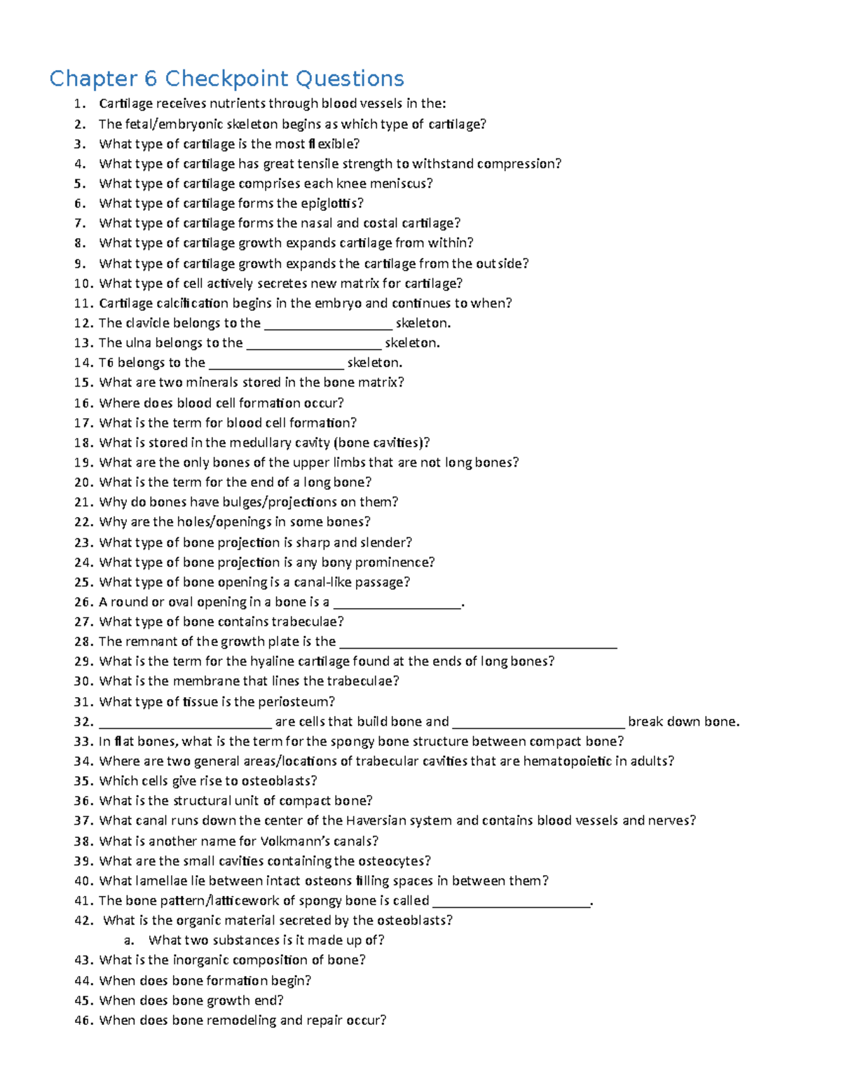 Chapter 6 Checkpoint Questions(1) - Chapter 6 Checkpoint Questions ...