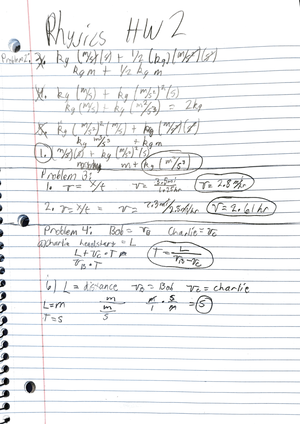 HW 1 - physics - PHYS2A - Studocu